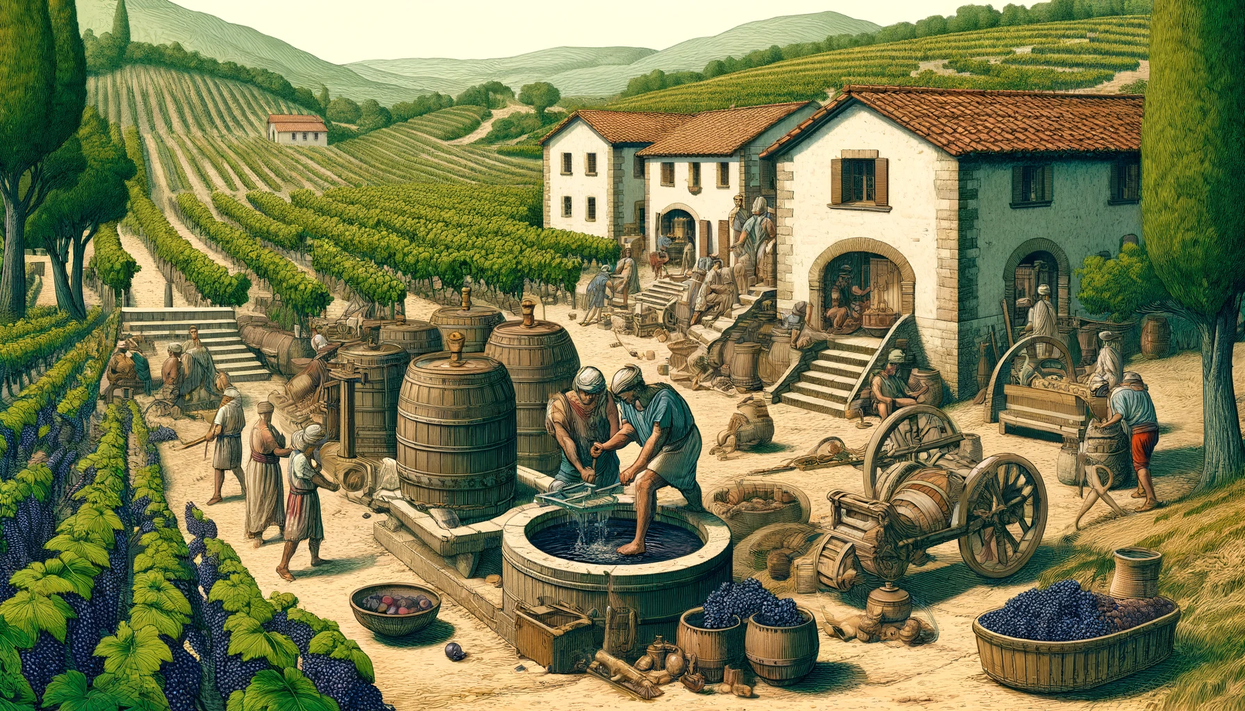 Roman Vineyards and Wine Production in the 1st Century AD: The Taste of ...