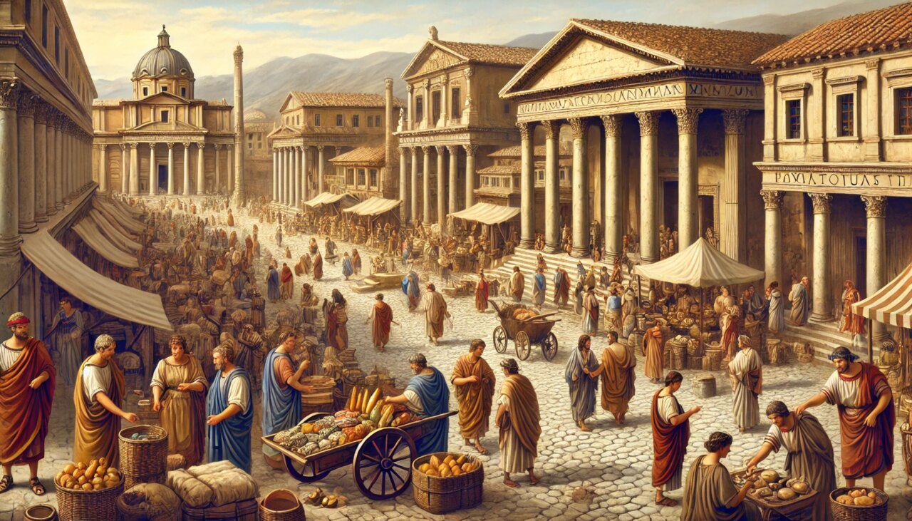 The Roman Marketplace: The Heart of Ancient Commerce ~ HistoriaRomana