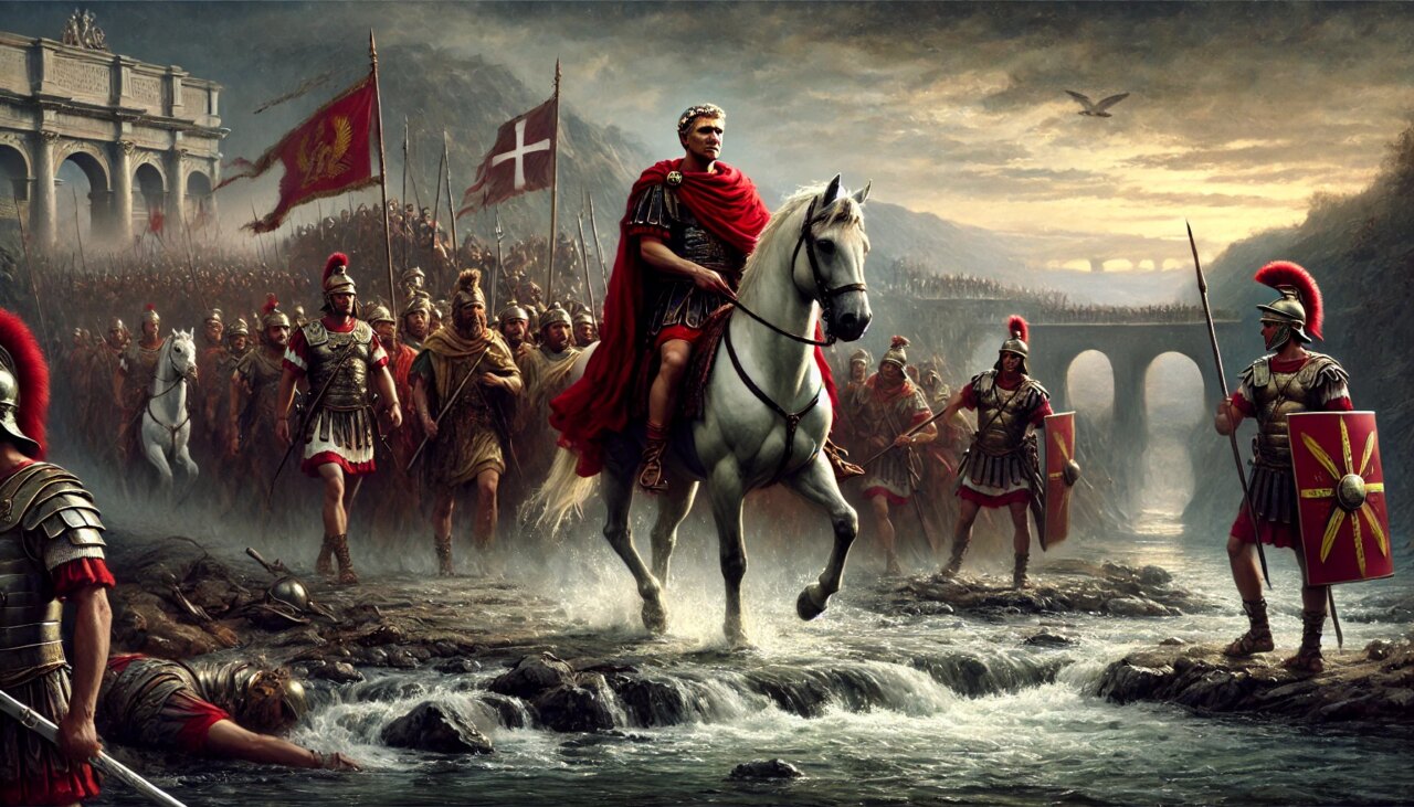 Crossing the Rubicon: Caesar's Point of No Return ~ HistoriaRomana