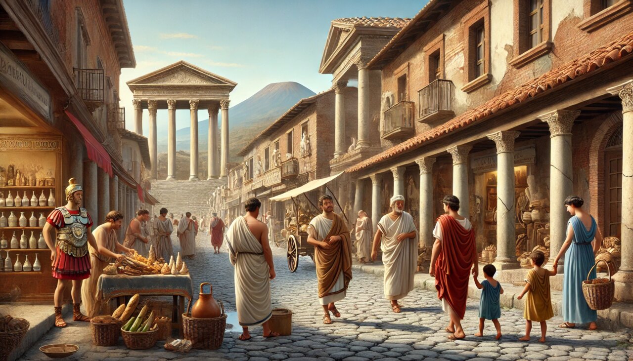 A Day in the Streets of Pompeii: Daily Life in a Roman Town Under ...